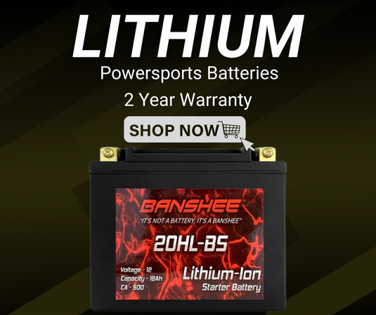 Banshee Batteries: AGM & LiFePO4 for Motorcycles, ATVs, UTVs & Boats – Banshee Battery